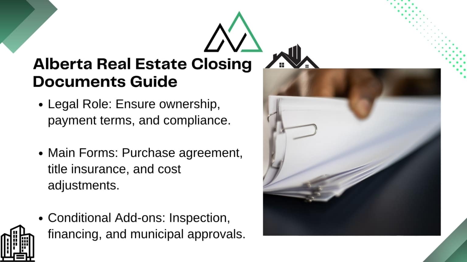 Alberta Home Closing Documents & MLI Select Guide